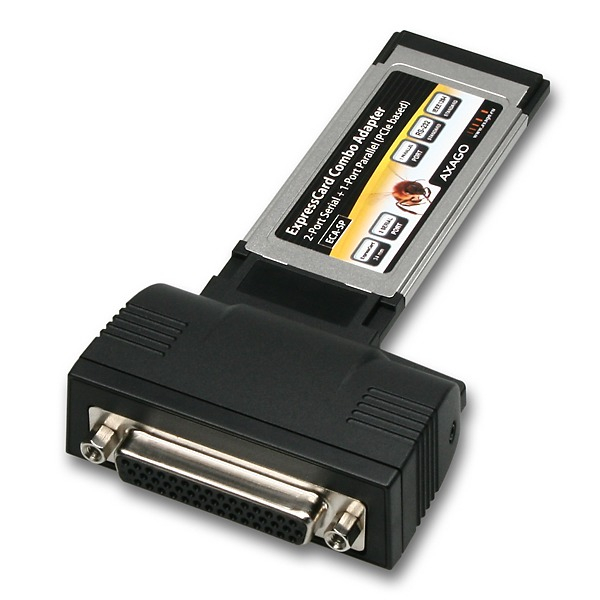ECA-SP ExpressCard řadič 1x paralel, 2x serial | AXAGON