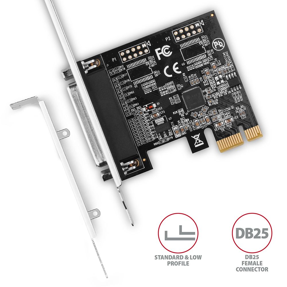PCEA-P1N PCIe controller 1× parallel | AXAGON