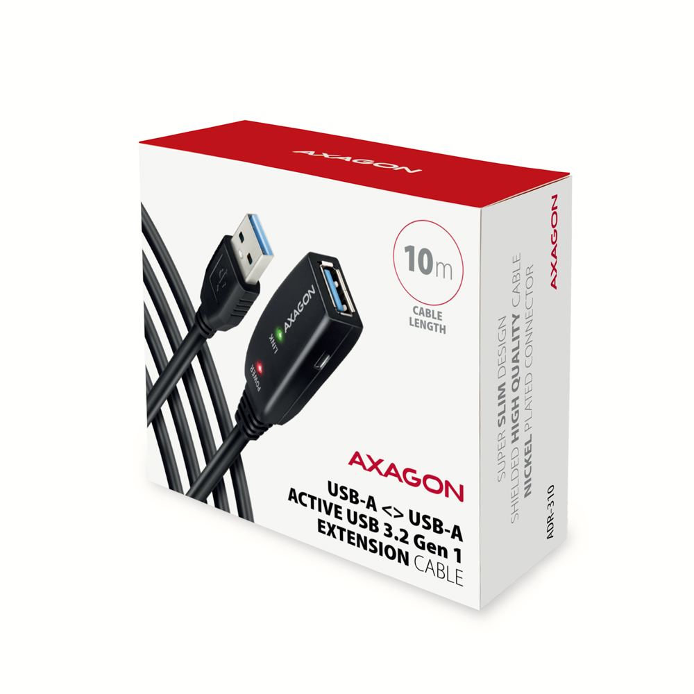 ADR-310 USB repeater cable 10 m | Axagon
