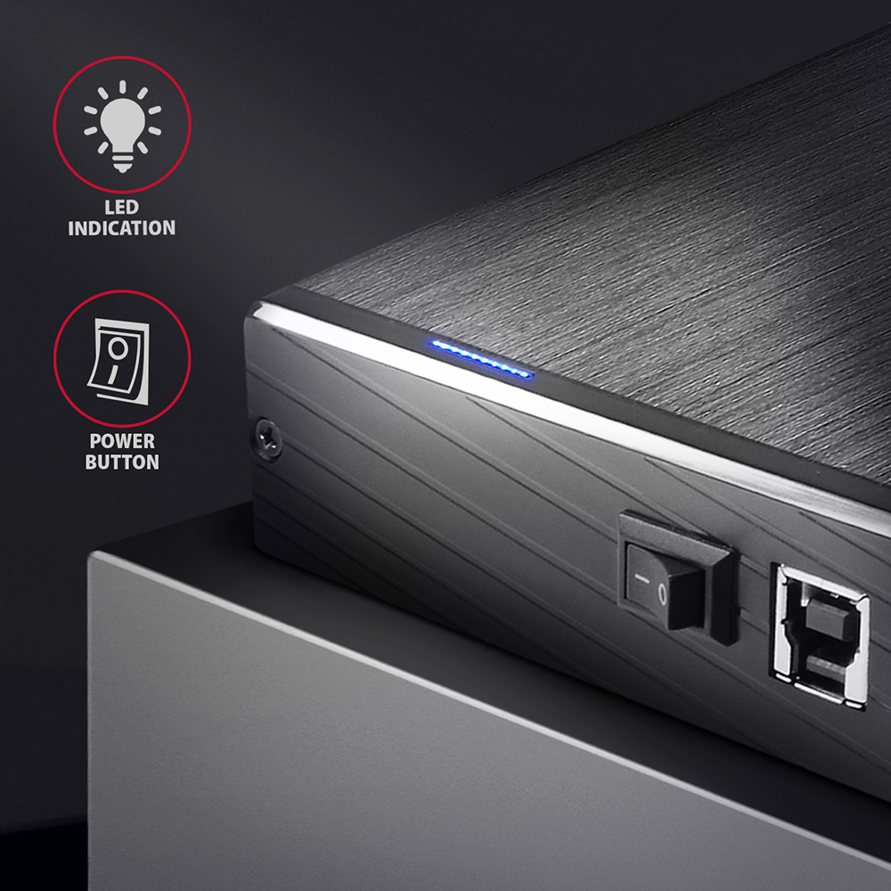 EE35-XA3 USB 3.2 Gen 1 ALINE box 3.5" | Axagon