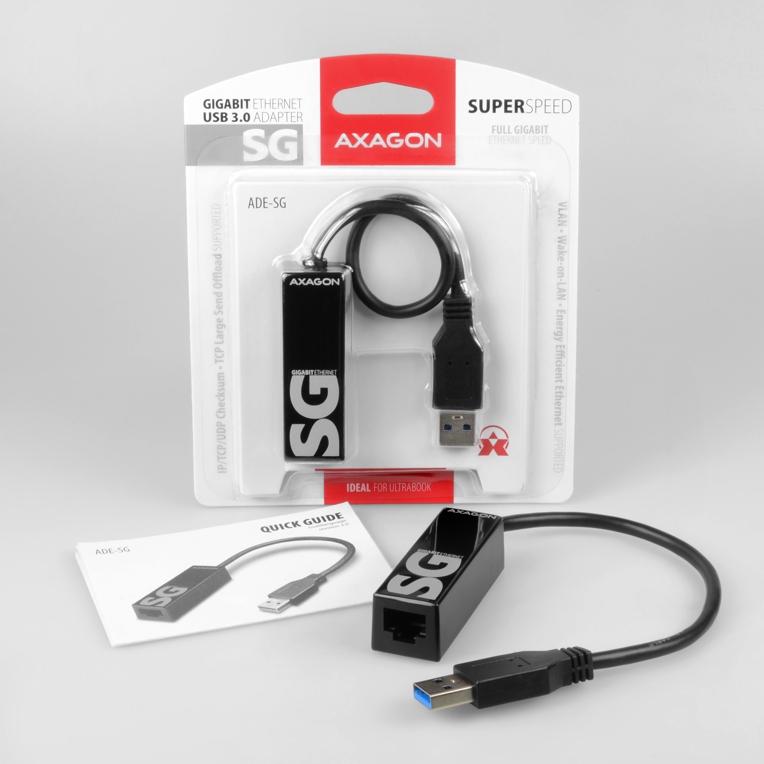 ADE-SG USB 3.0 gigabit ethernet | Axagon
