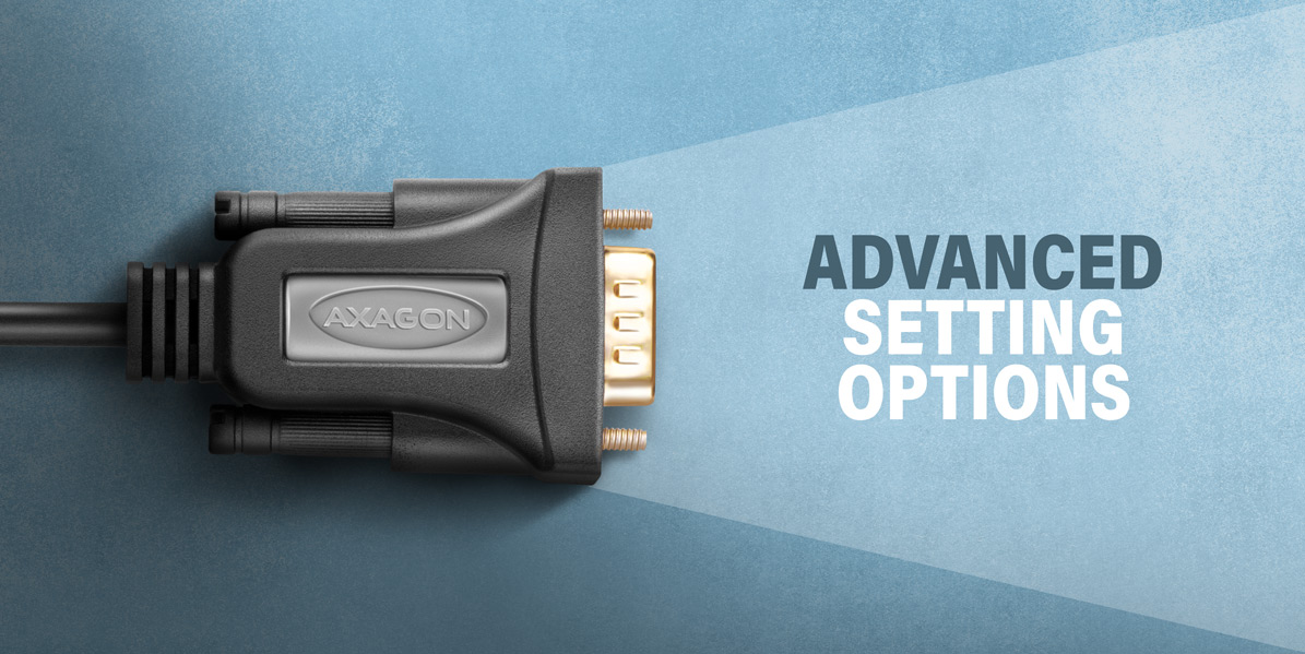 ADS-1PQN USB > SERIAL ADVANCED active adapter | Axagon